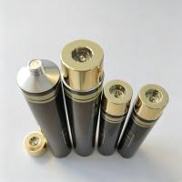 China D30mm & D25mm Aluminum Cosmetic Tube With Electroplated Gold Cap for sale