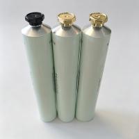 China Electroplated Gold Octagonal Cap Aluminum Cosmetic Tube D30mm For Cosmetic Metal Packaging for sale