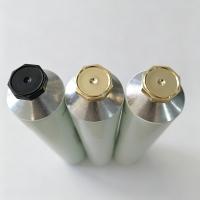 China Electroplated Gold Octagonal Cap Aluminum Cosmetic Tube D30mm For Cosmetic Metal Packaging for sale