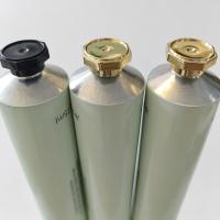 China Electroplated Gold Octagonal Cap Aluminum Cosmetic Tube D30mm For Cosmetic Metal Packaging for sale