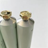 China Electroplated Gold Octagonal Cap Aluminum Cosmetic Tube D30mm For Cosmetic Metal Packaging for sale