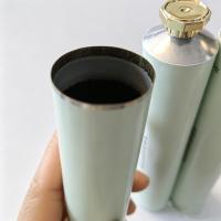China Electroplated Gold Octagonal Cap Aluminum Cosmetic Tube D30mm For Cosmetic Metal Packaging for sale