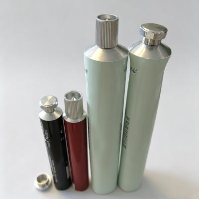 China D19mm & D30mm Cosmetic Aluminium Cream Tube With Aluminum Cap for sale