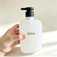 China OEM Square 500ml HDPE Pump Bottle Cosmetic Shampoo Bottle Packaging for sale