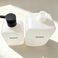 China Square 500ml 1000ml Hdpe Cosmetic Bottle OEM Service  Silk Screen Printing for sale