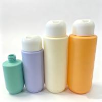 China Customized HDPE Lotion Bottle With Round Disc Cap 100ml 200ml 400ml for sale