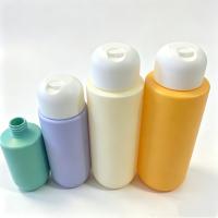 China Customized HDPE Lotion Bottle With Round Disc Cap 100ml 200ml 400ml for sale