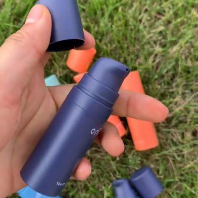 China 5ml 10ml PP Cosmetic Bottle Round Plastic Airless Bottle Customized for sale