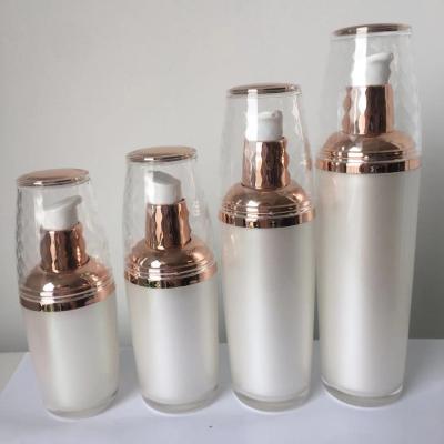 China New Acrylic Lotion Bottle Silk Screen Printing For Cosmetic Packagings for sale