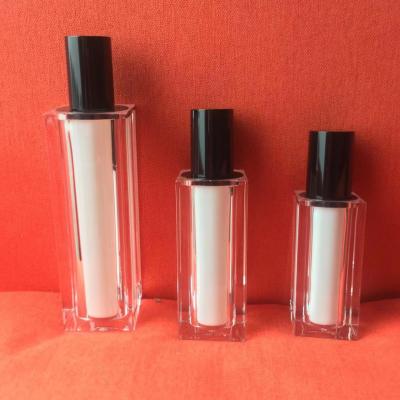 China Square 30ml 50ml 100ml Acrylic Lotion Bottle For Cosmetic Lotion packagings for sale