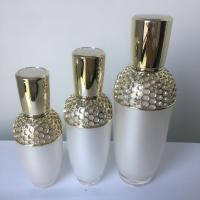 China Gold 30ml 50ml 100ml Acrylic Cosmetic Bottle PMMA Lotion Pump Bottle for sale