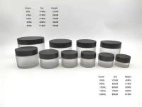 China 5g-250g Various Volumes Frosted PET Cosmetic Jar OEM ODM For Body Cream for sale