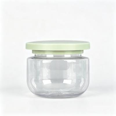 China Customized 250ml PET Cosmetic Jar For Face Cream Container Packaging for sale
