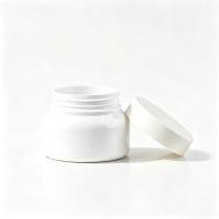 China Face Cream PET Cosmetic Jar 250ml Silk Screen Printing Screw On Cap for sale