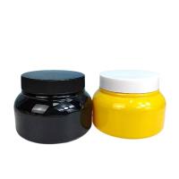 China Face Cream PET Cosmetic Jar 250ml Silk Screen Printing Screw On Cap for sale