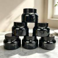 China Face Cream PET Cosmetic Jar 250ml Silk Screen Printing Screw On Cap for sale