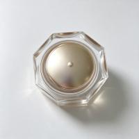 China Face Cream Acrylic Cosmetic Container 30g 50g Octagon Shape for sale
