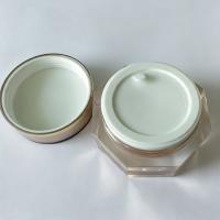 China Face Cream Acrylic Cosmetic Container 30g 50g Octagon Shape for sale