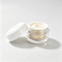 China Round Acrylic Cosmetic Jar For Face PMMA Acrylic Cream Jar 50g for sale