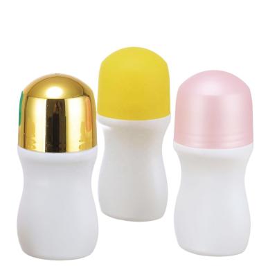 China 50ml  Plastic Roll On Deodorant Bottles Silk Screen Deodorant Containers Bulk for sale
