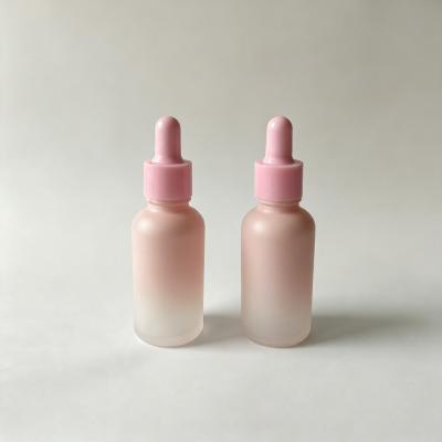 China BONA Frosted Glass Dropper Bottle 30ml For Essential Oil Packaging for sale