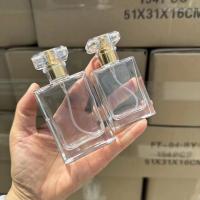 China Clear Sprayer Perfume Glass Bottle 30ml 50ml  Customized Color for sale