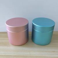 China Customized Color 50g-80g Refillable Aluminium Cosmetic Jars Metal Cans For Cream And Food for sale