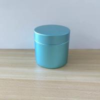 China Customized Color 50g-80g Refillable Aluminium Cosmetic Jars Metal Cans For Cream And Food for sale