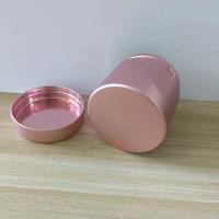 China Customized Color 50g-80g Refillable Aluminium Cosmetic Jars Metal Cans For Cream And Food for sale