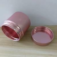 China Customized Color 50g-80g Refillable Aluminium Cosmetic Jars Metal Cans For Cream And Food for sale