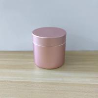 China Customized Color 50g-80g Refillable Aluminium Cosmetic Jars Metal Cans For Cream And Food for sale