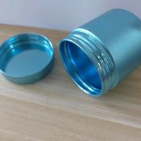 China Customized Color 50g-80g Refillable Aluminium Cosmetic Jars Metal Cans For Cream And Food for sale