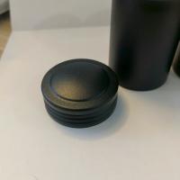 China 50g Matte Black Aluminum Cosmetic Container For Refillable Metal Can Packaging for sale