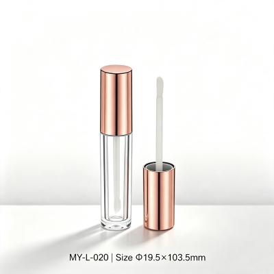 China OEM Screw Cap Lip Gloss Bottles Tube  19.5*103.5mm Silk Screen Printing for sale
