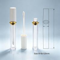 China Screw Cap Cosmetic Lip Gloss Tube Offset Printing Size 18*120mm for sale