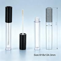 China D18*124.3mm PS Round Lip Gloss Tubes For Cosmetic Tube Packaging for sale