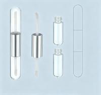 China Offset Printing Two Headings Lip Gloss Tube For Cosmetic 16*128.6mm for sale