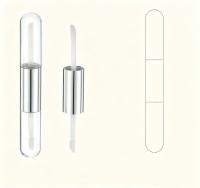 China Offset Printing Two Headings Lip Gloss Tube For Cosmetic 16*128.6mm for sale