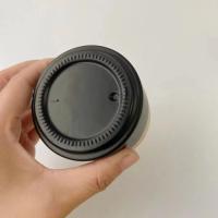 China BONA 50g 100g Glass Cosmetic Jar With Bamboo Lid Cap OEM / ODM for sale