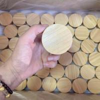 China BONA 50g 100g Glass Cosmetic Jar With Bamboo Lid Cap OEM / ODM for sale