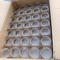 China BONA 50g 100g Glass Cosmetic Jar With Bamboo Lid Cap OEM / ODM for sale