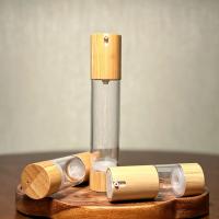China 15ml 30ml 50ml Bamboo Airless Bottle For Lotion Packaging for sale