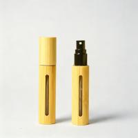 China Glass Sprayer Perfume Bamboo Cosmetic Bottle 10ml Packaging for sale