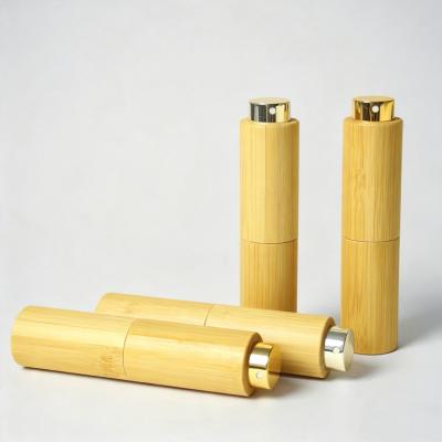 China Eco Friendly Bamboo Cosmetic Bottle 10ml Sprayer  For Perfume Cosmetic Oil And Lotion for sale