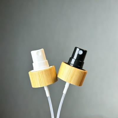 China 18/20/24 Neck Bamboo Cosmetic Sprayer PP Cap For Perfume Spraying Lotion for sale