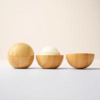 China 12g Round Cosmetic Bamboo Jar With PP Inner Cosmetic Cream Container for sale