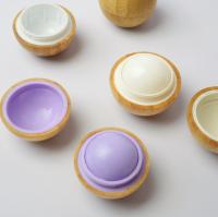 China 12g Round Cosmetic Bamboo Jar With PP Inner Cosmetic Cream Container for sale