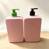 China OEM ODM 980ml Rectangle HDPE Pump Bottle For Cosmetic Packaging for sale
