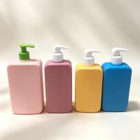 China 450ml 550ml Rectangle Hdpe Cosmetic Bottle With Pump Plastic Bottle Packaging for sale
