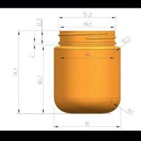China 150ml Food Grade Hdpe Cosmetic Containers For Capsules And Vitamins Bottle Packaging for sale